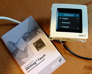 Купить Терморегулятор Devi Touch белый в Минске, цена